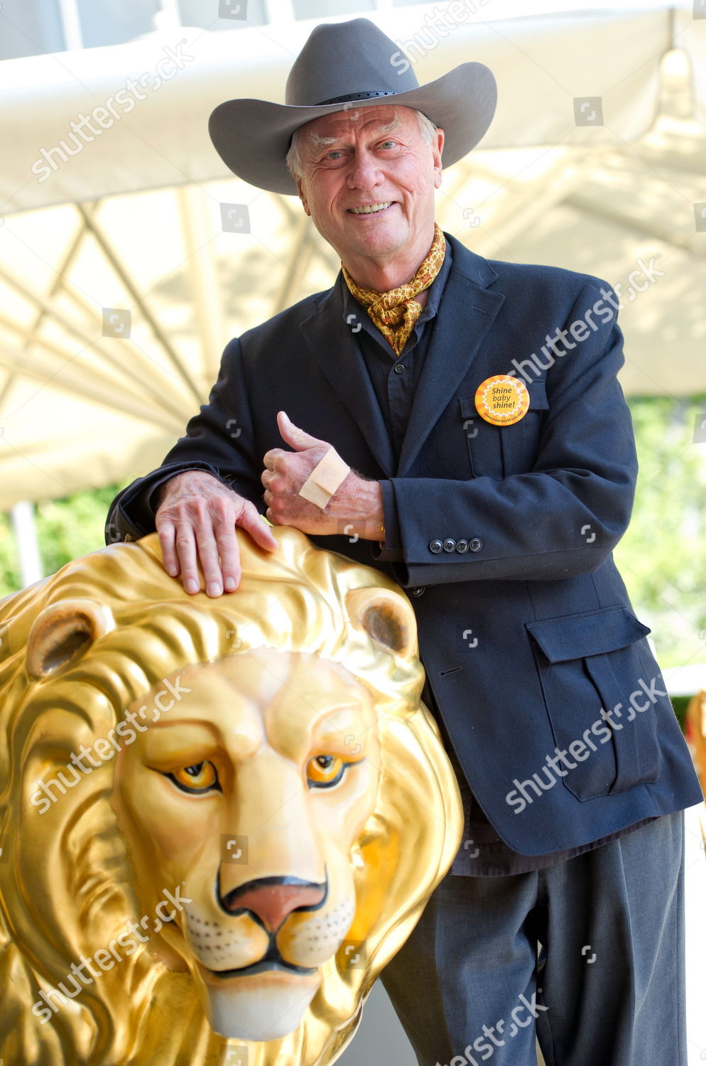Us Actor Larry Hagman Poses During Editorial Stock Photo - Stock Image ...