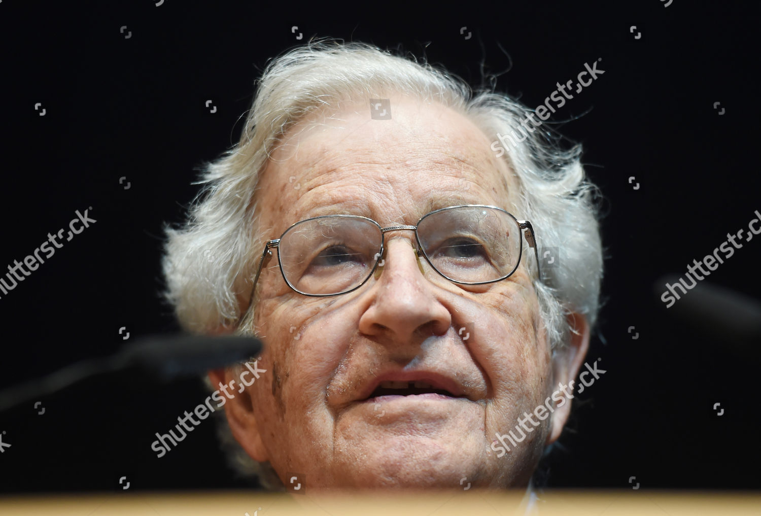 Us Linguist Philisopher Noam Chomsky Speaks Editorial Stock Photo ...