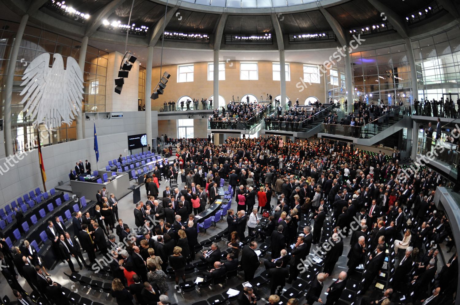 Members German Federal Assembly Gather Bundestag Editorial Stock Photo ...