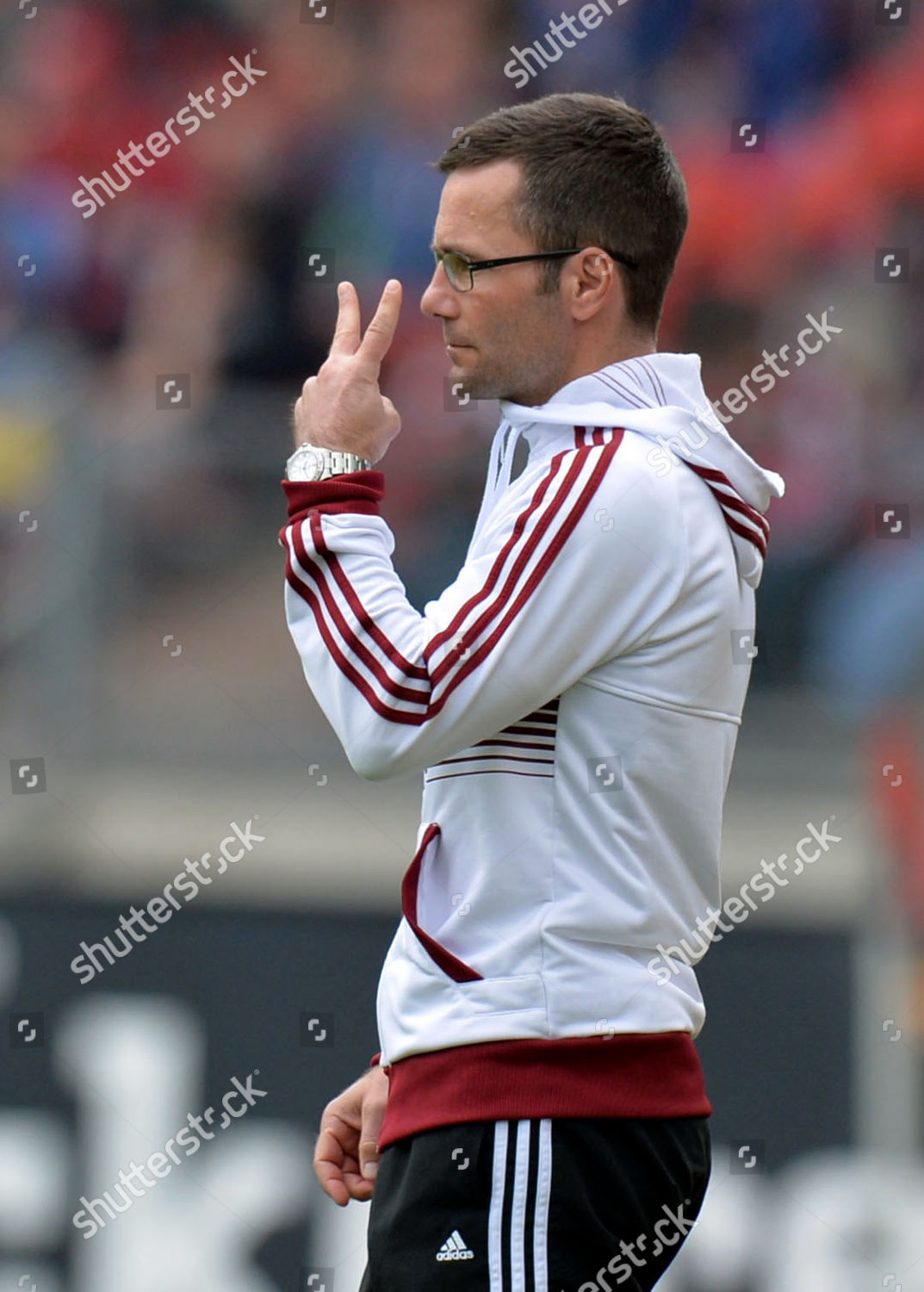 Nurembergs Head Coach Michael Wiesinger Gestures Editorial Stock Photo ...