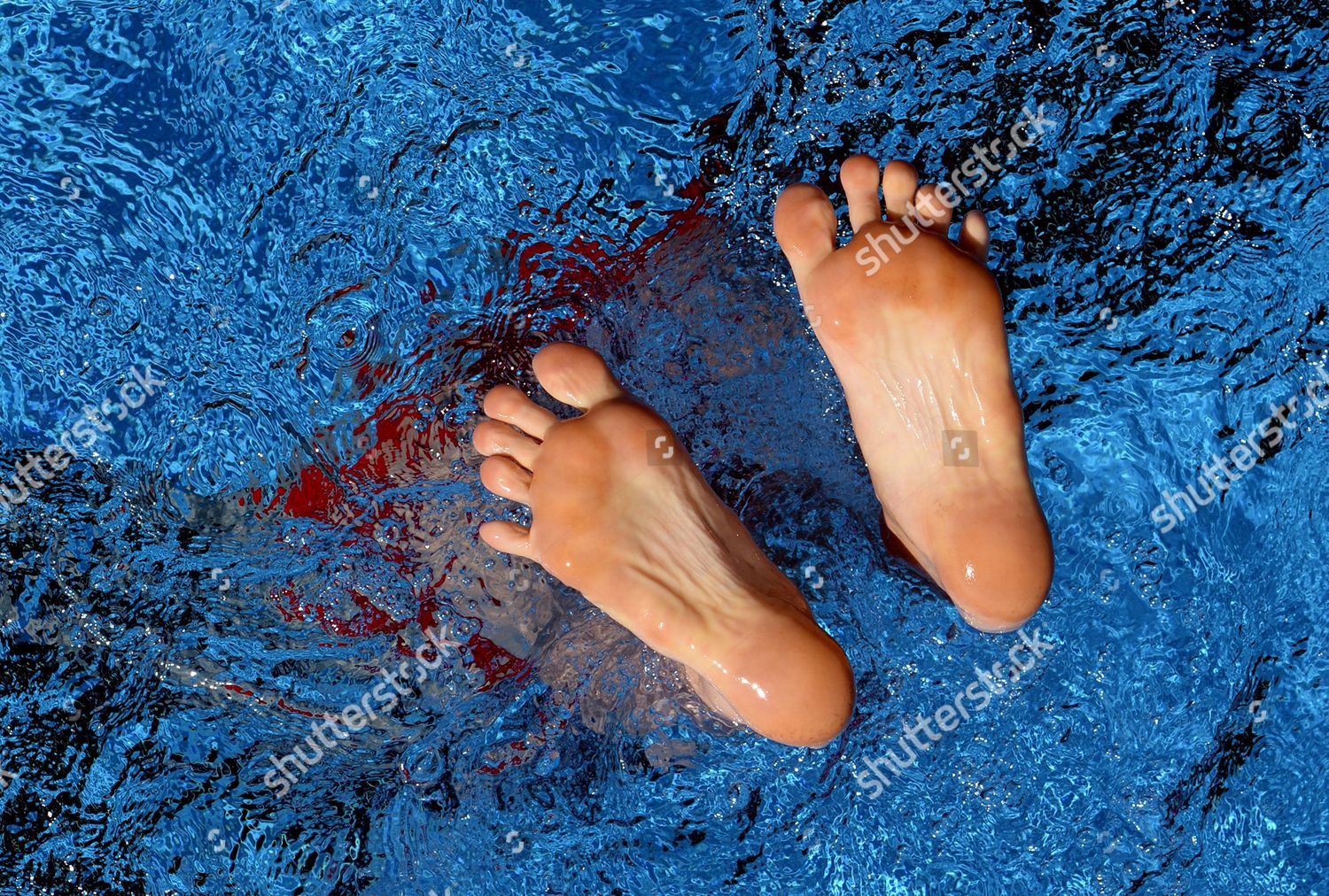 Lifeguards Feet Stick Out Water Openair Editorial Stock Photo - Stock ...