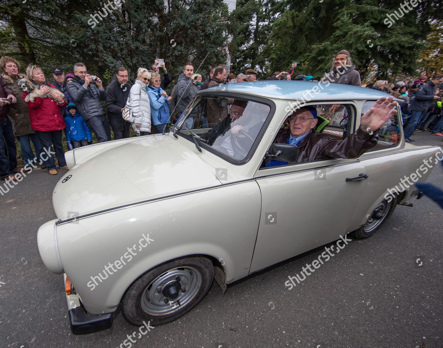 First Trabant Car Trabi Which Crossed Editorial Stock Photo - Stock ...