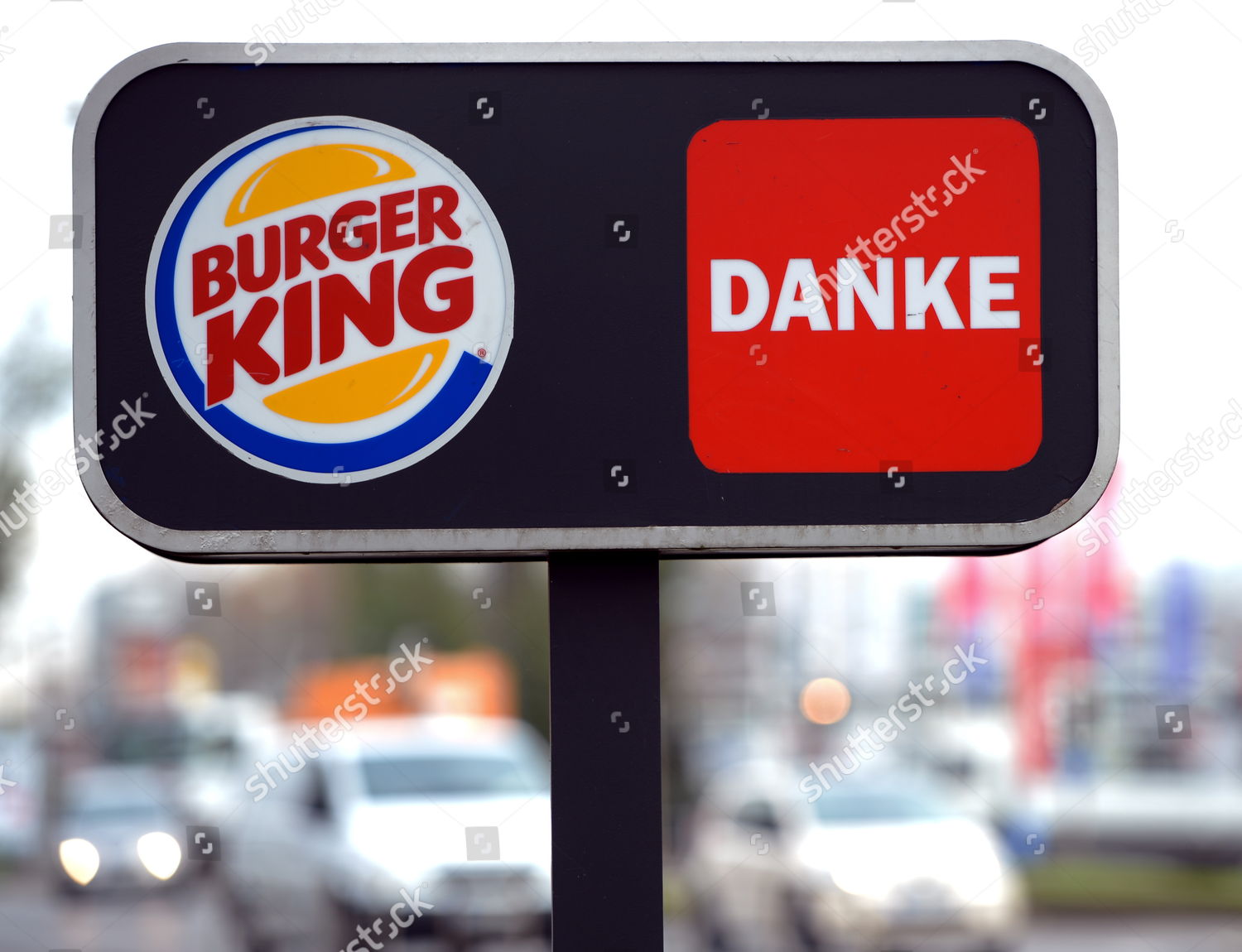 Sign Reading Thank You R Burger Editorial Stock Photo - Stock Image ...
