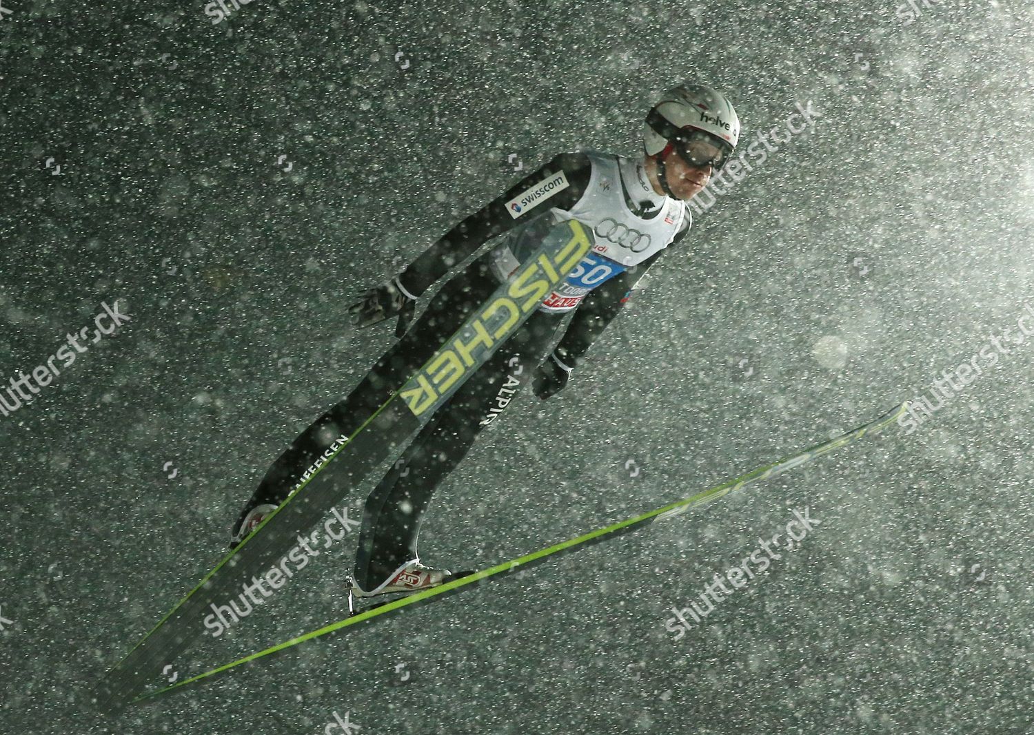 Switzerlands Simon Amman Soars Through Air Editorial Stock Photo ...