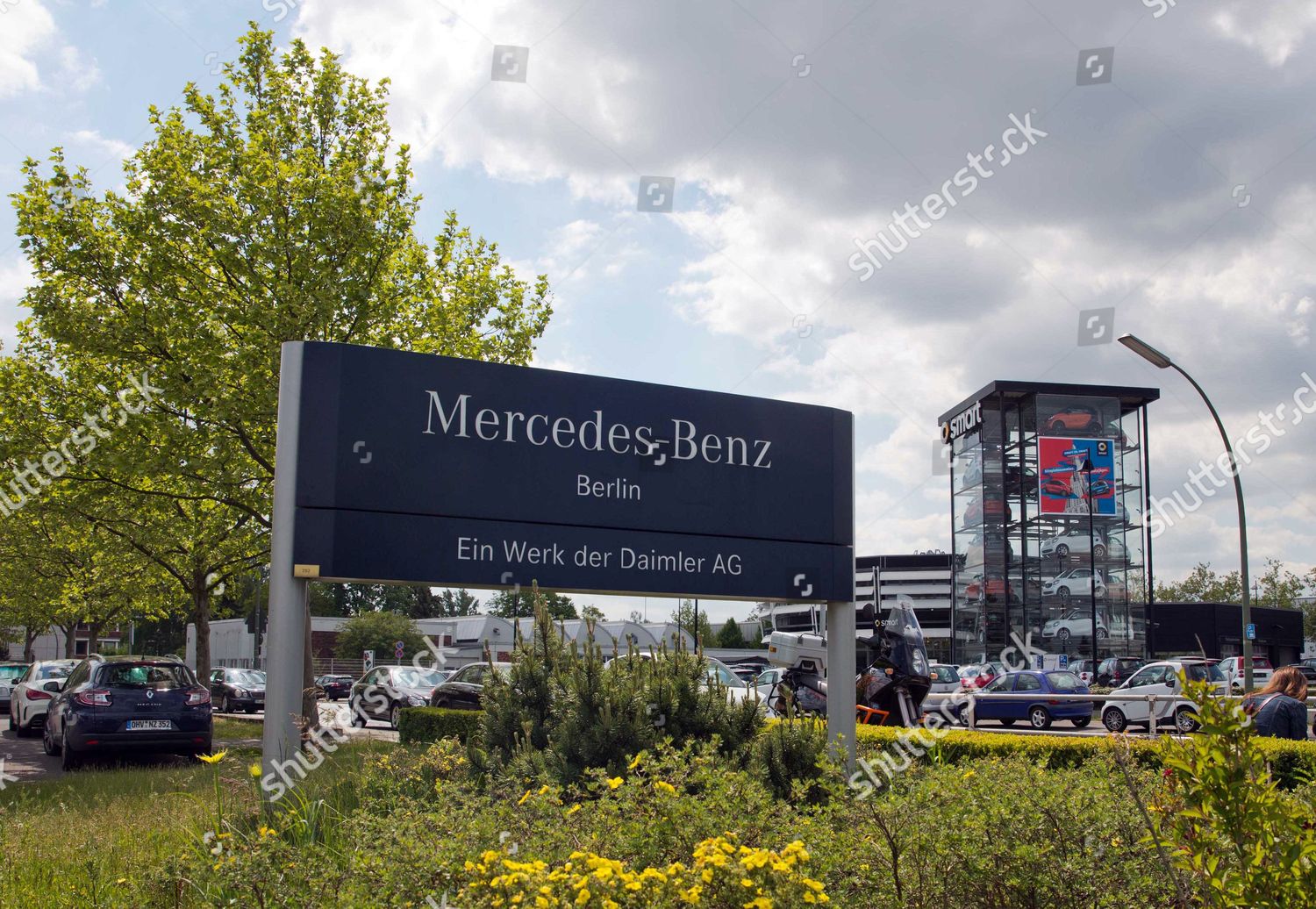 Entrance Sign Mercedesbenz Plant Berlin Germany Editorial Stock Photo ...