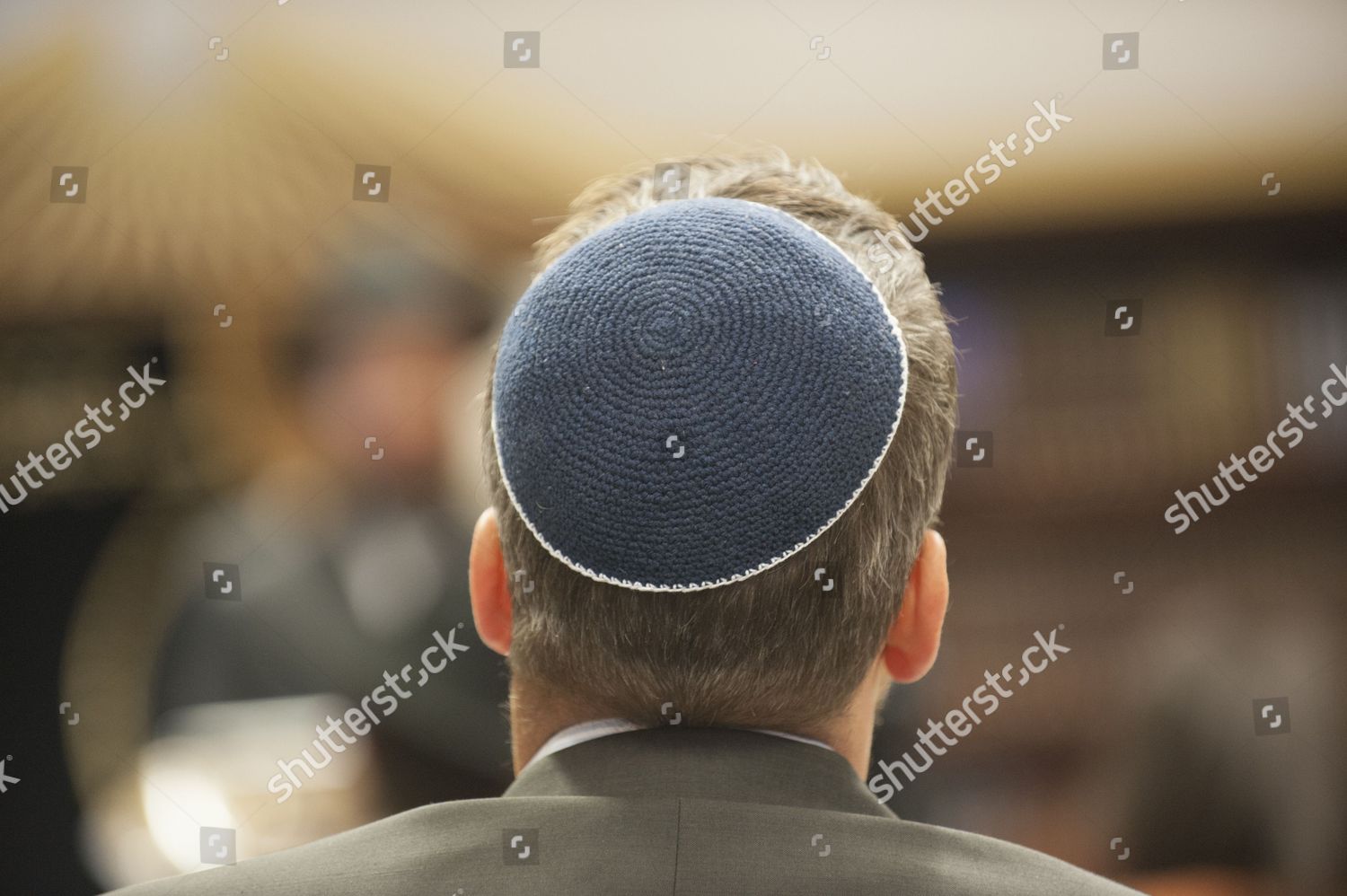 Man Wearing Kippa Attends Memorial Service Editorial Stock Photo ...