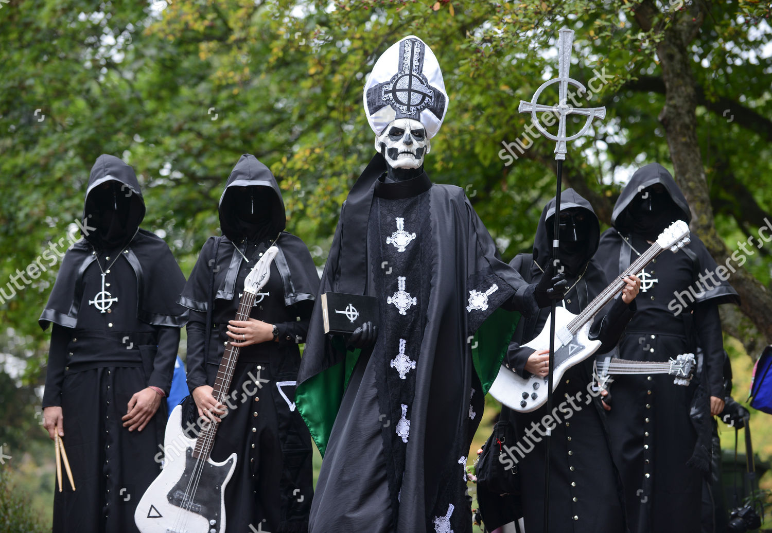 Participants Formation Occult Rock Band Pose Editorial Stock Photo ...