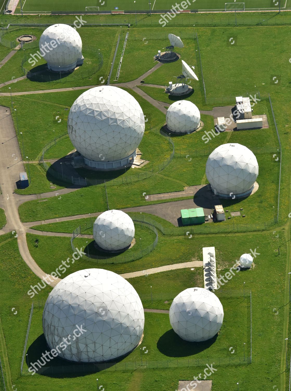 Areal View Radar Domes Can Be Editorial Stock Photo - Stock Image ...