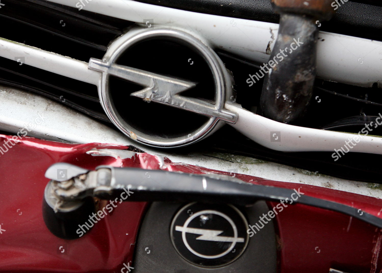 Slightly Damaged Opel Signet Pictured Scrap Editorial Stock Photo ...