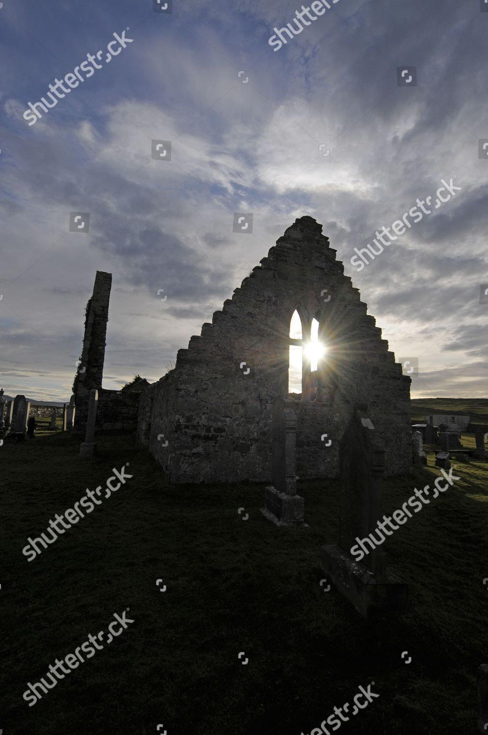 Ruins Old Church Durness On North Editorial Stock Photo - Stock Image ...