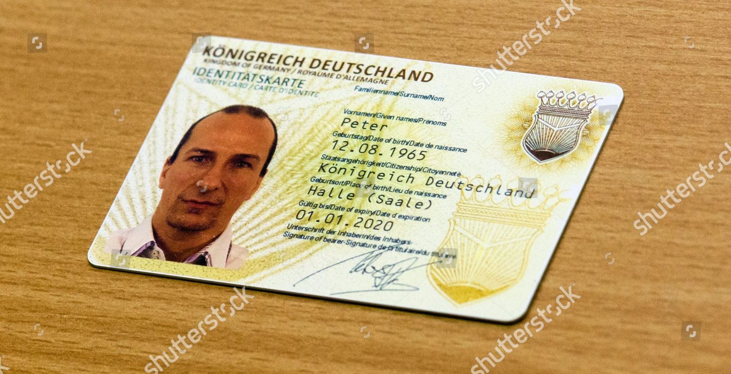 Selfmade Identity Card Defendent Peter F Editorial Stock Photo - Stock ...