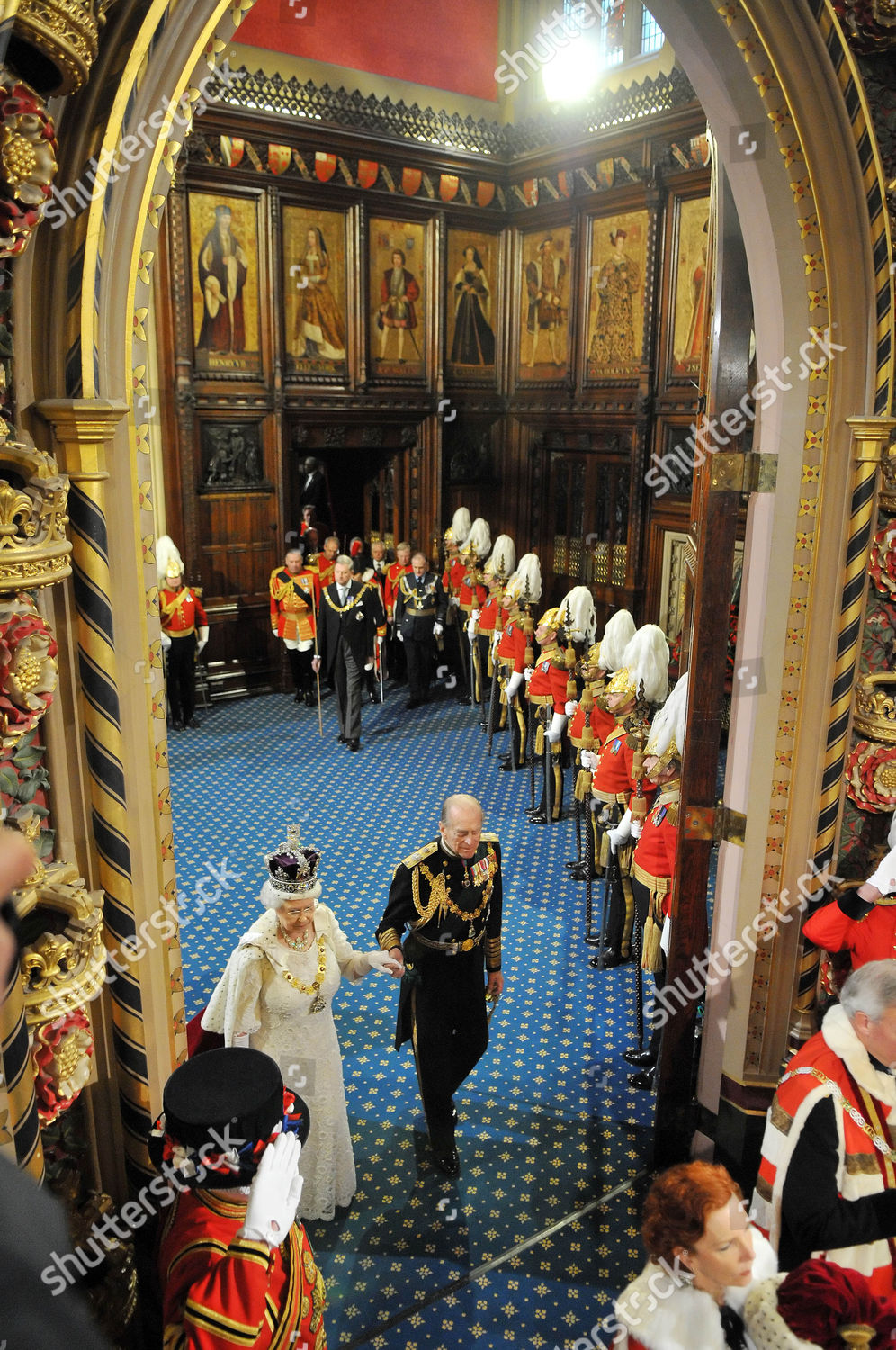 Queen Elizabeth Ii Prince Philip Enter Editorial Stock Photo - Stock ...