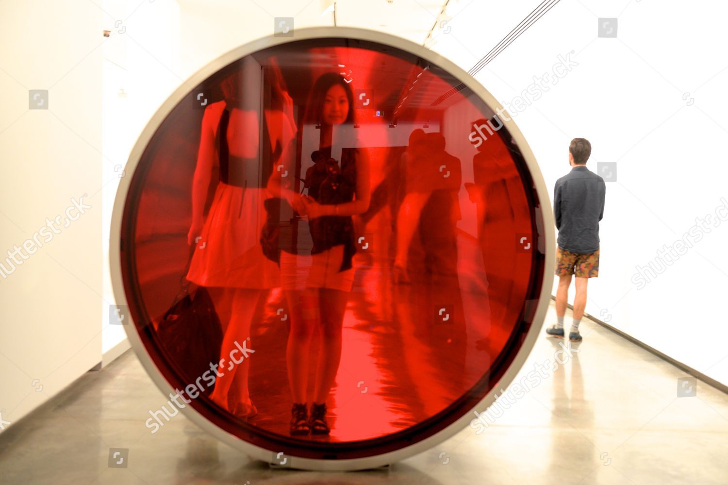 Sukey Xu Seen Through Sculpture By Editorial Stock Photo - Stock Image ...
