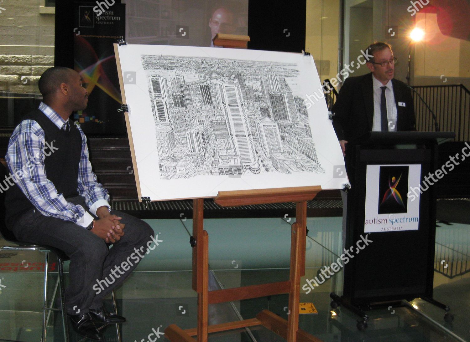 Autistic British Artist Stephen Wiltshire L Editorial Stock Photo ...