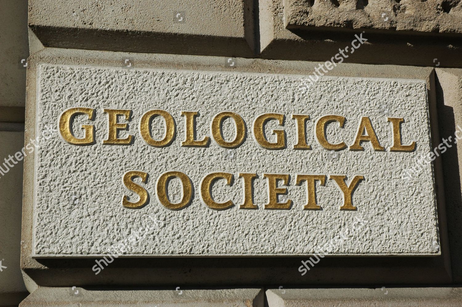 Geological Society Plaque Editorial Stock Photo - Stock Image ...