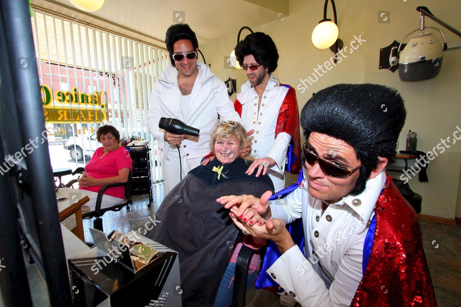Elvis Impersonators Marcus Lenarduzzi Nathan Laird Editorial Stock ...