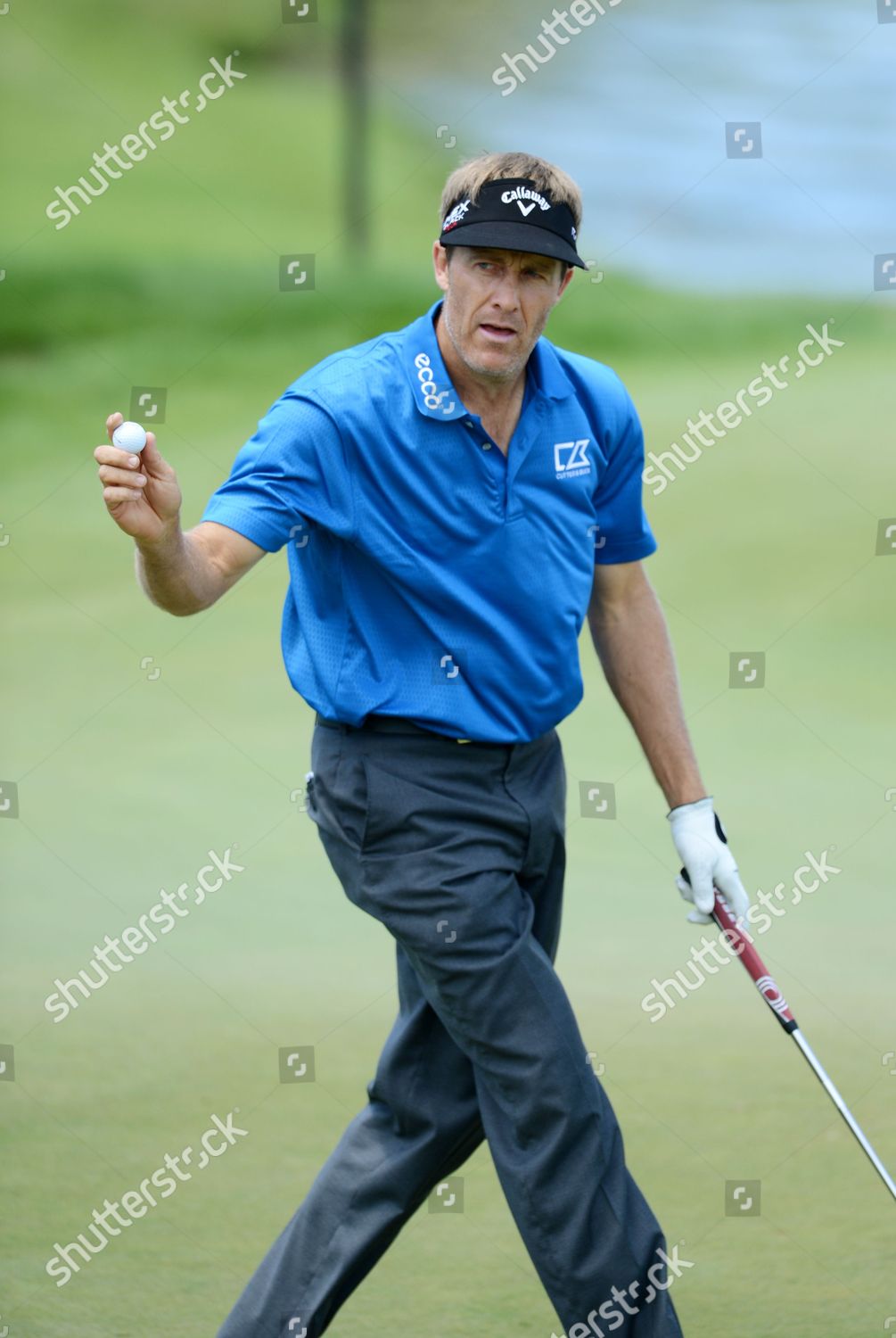 Australian Golfer Stuart Appleby Acknowledges Crowd Editorial Stock ...