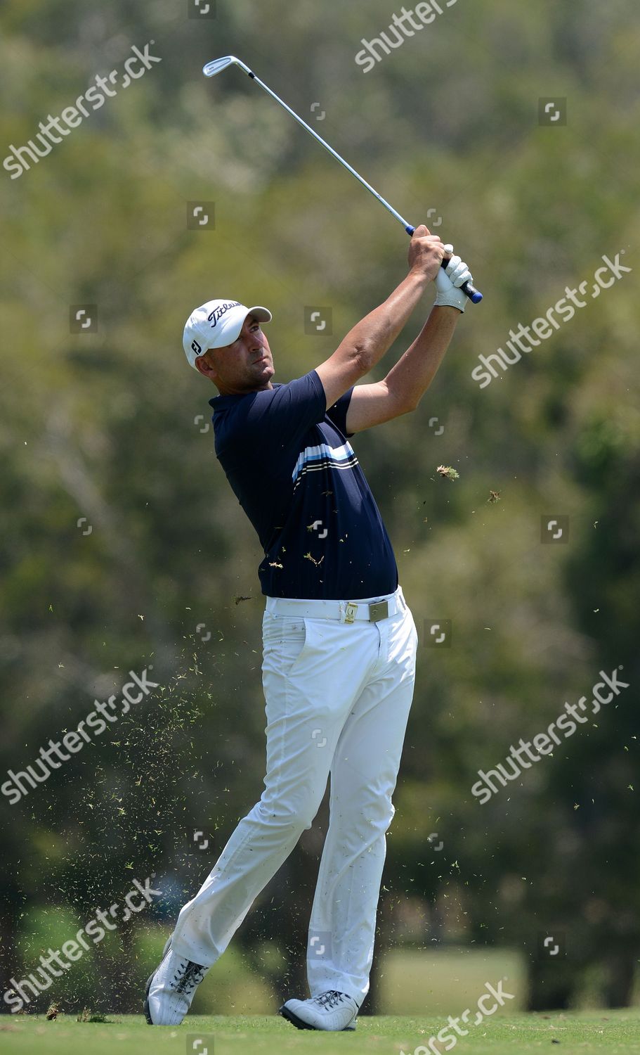 Australian Golfer Adam Crawford Plays Shot Editorial Stock Photo ...