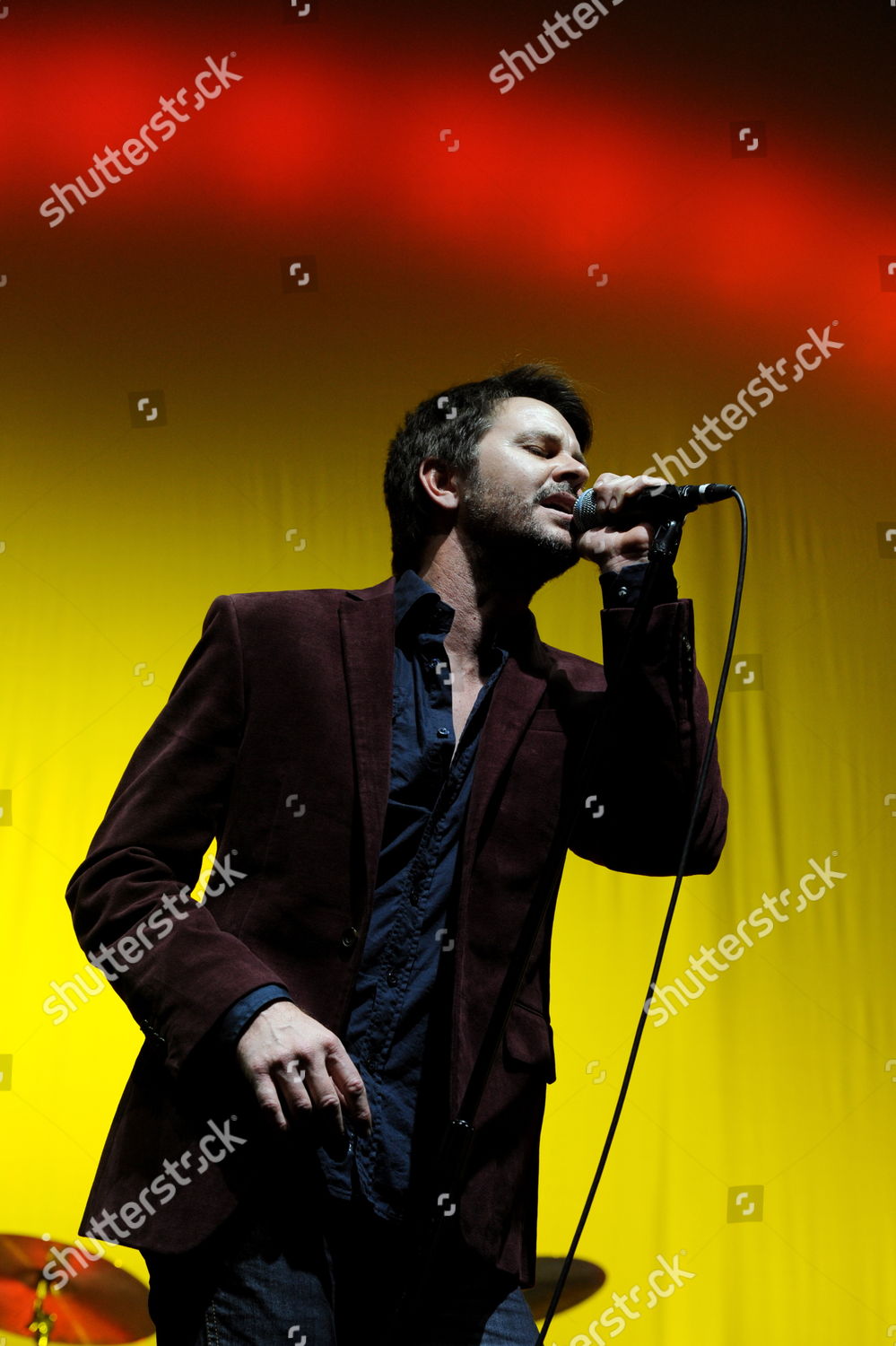 Singer Guitarist Bernard Fanning Australian Band Editorial Stock Photo ...