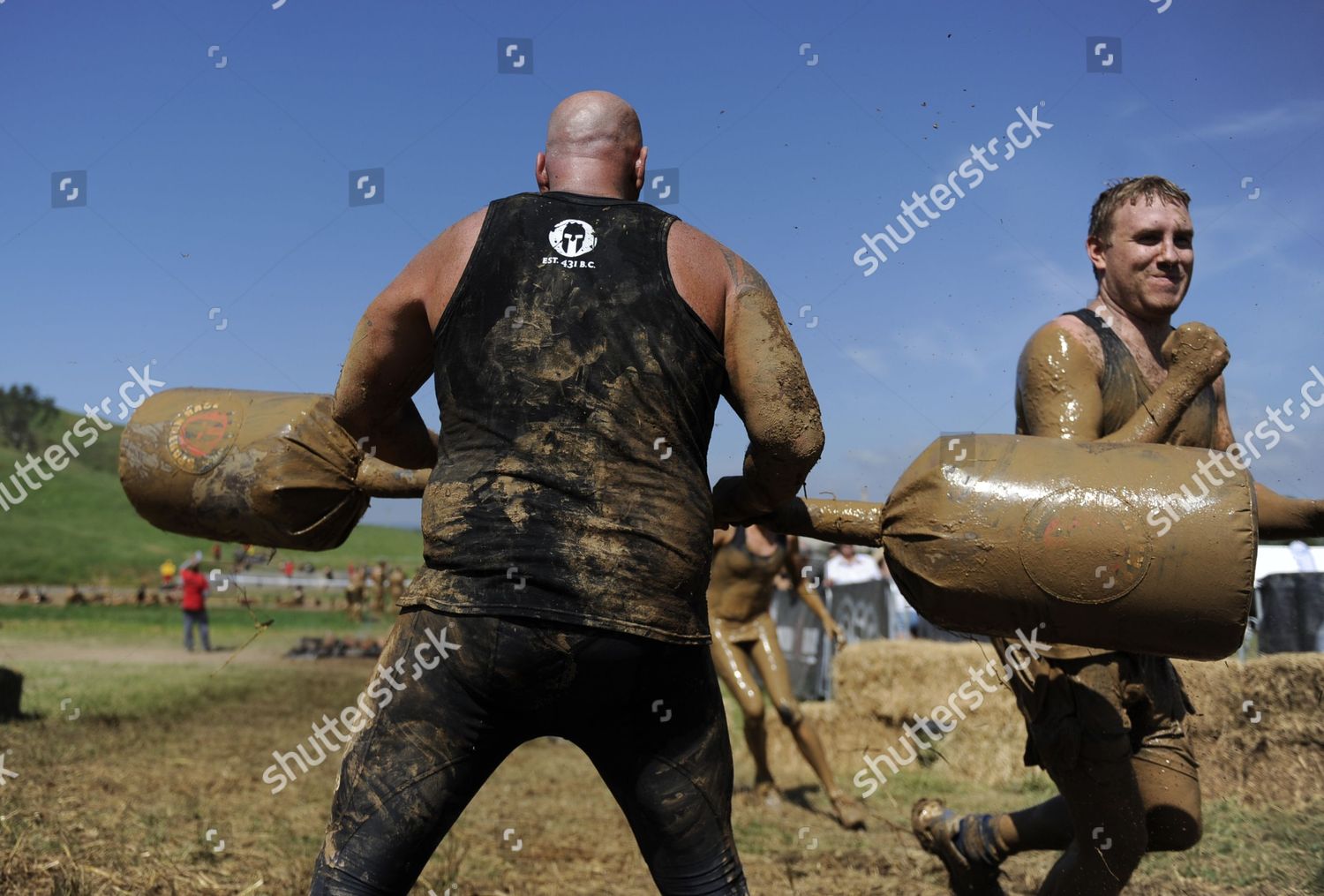 Participant Being Hit During Spartan Race Editorial Stock Photo - Stock ...