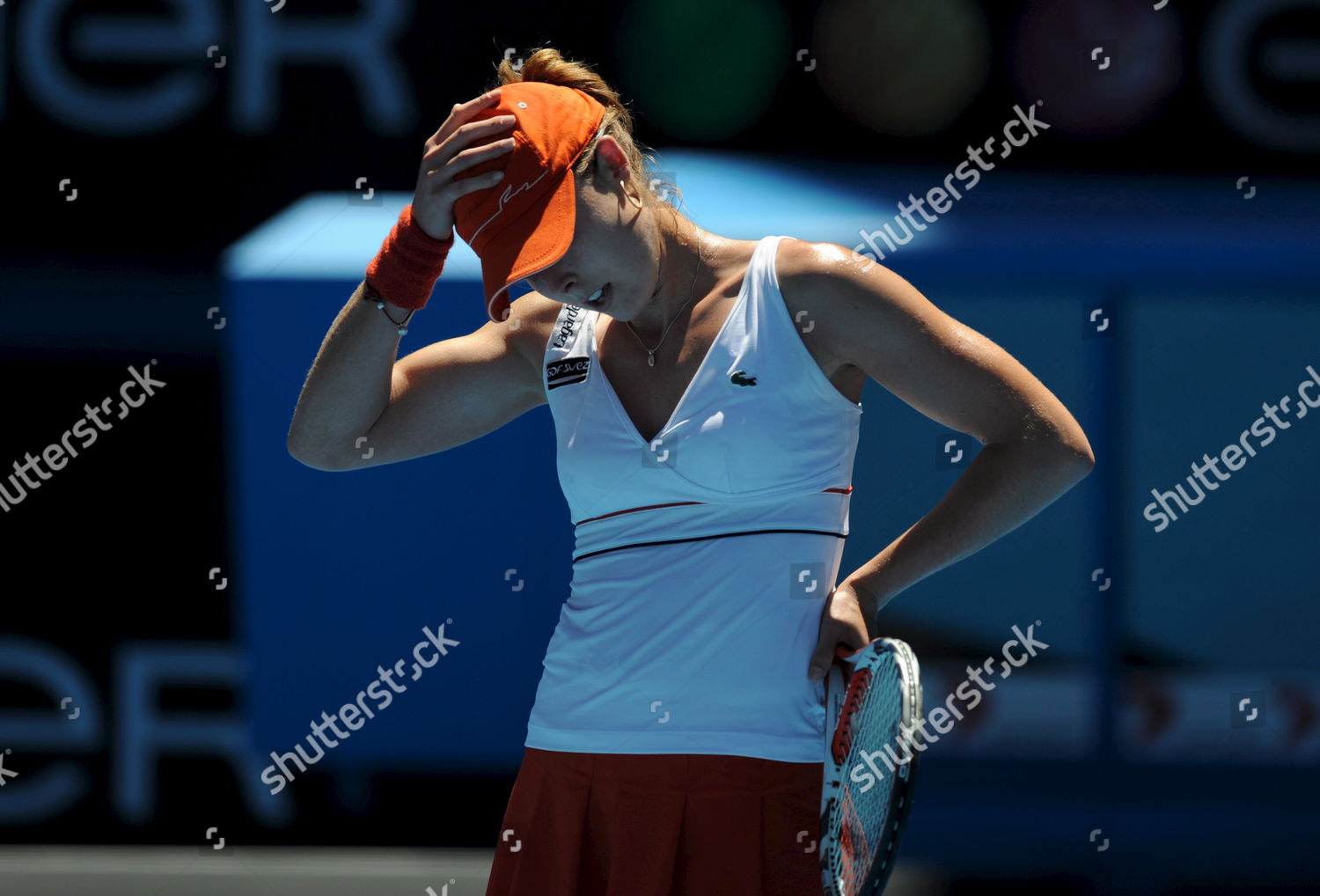 Alize Cornet France Reacts Losing Point Editorial Stock Photo - Stock ...