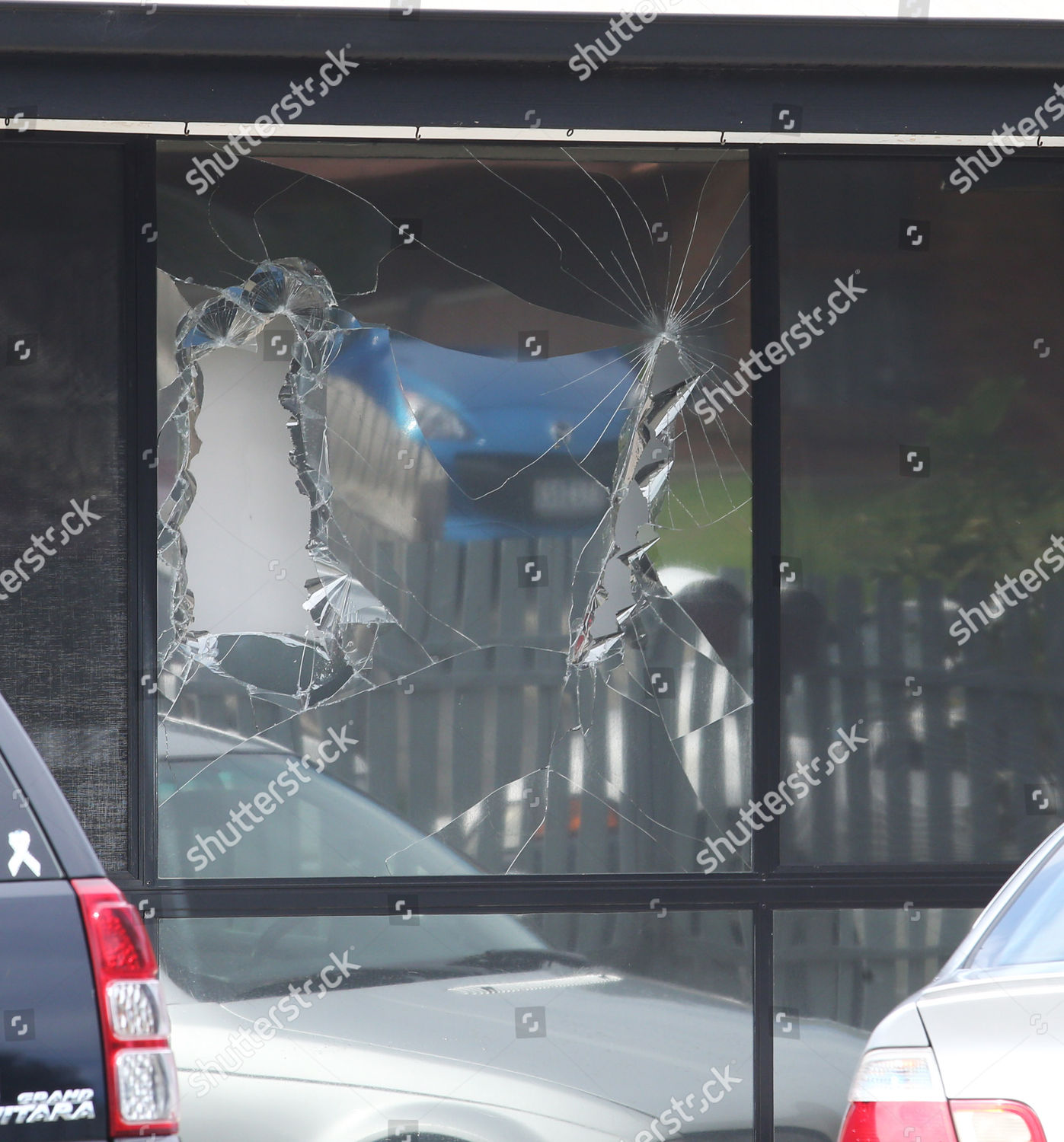 Broken Window Police Raid House Hallam Editorial Stock Photo - Stock ...