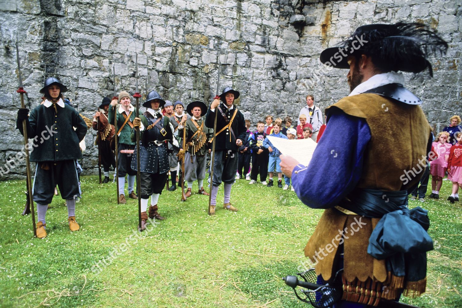 Reenactment Medieval Castle Castle Rushen Isle Editorial Stock Photo ...