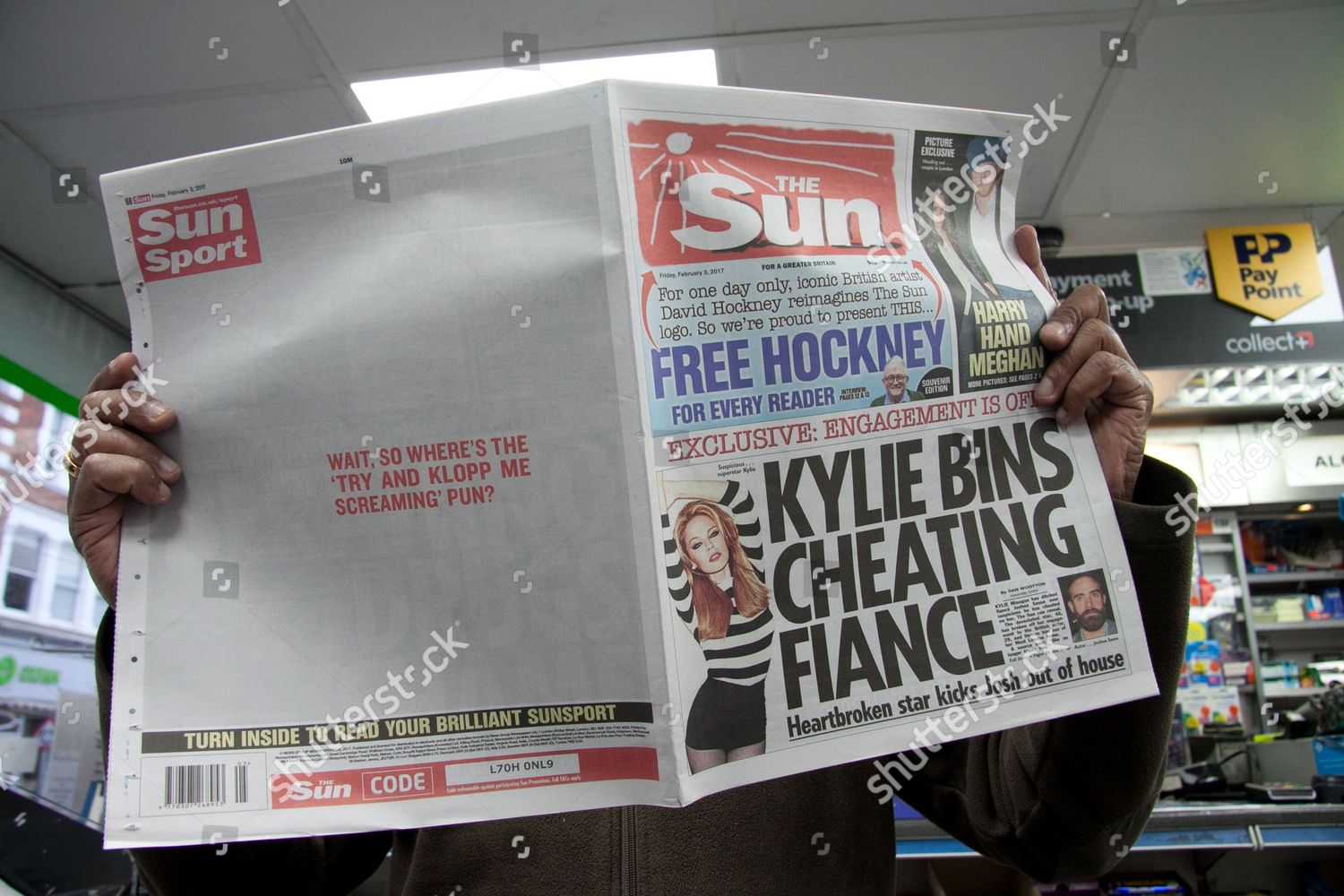 Print Edition Sun Newspaper Featuring New Editorial Stock Photo - Stock ...