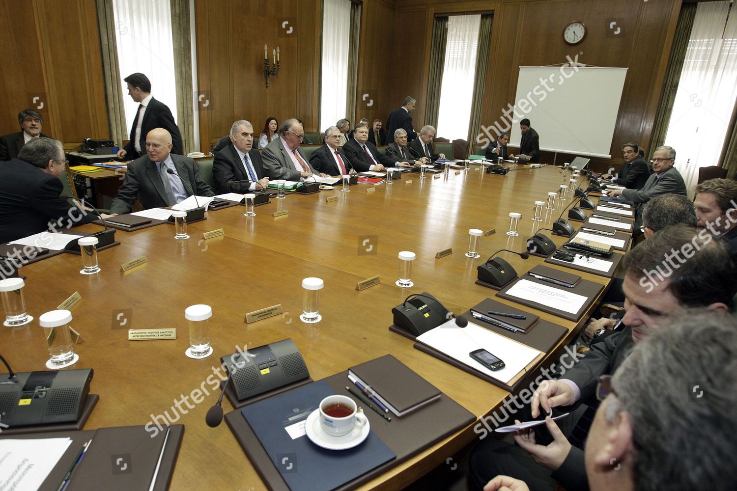 General View Greek Cabinet Meeting Parliament Editorial Stock Photo ...