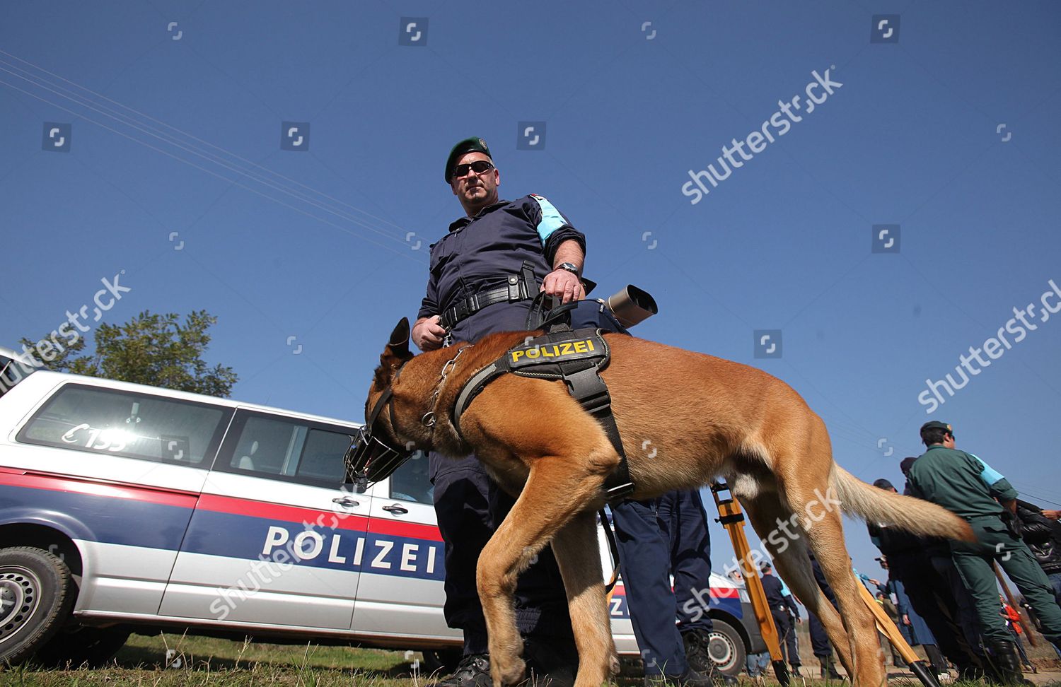 Frontex Border Police Officers Patrol Near Editorial Stock Photo ...