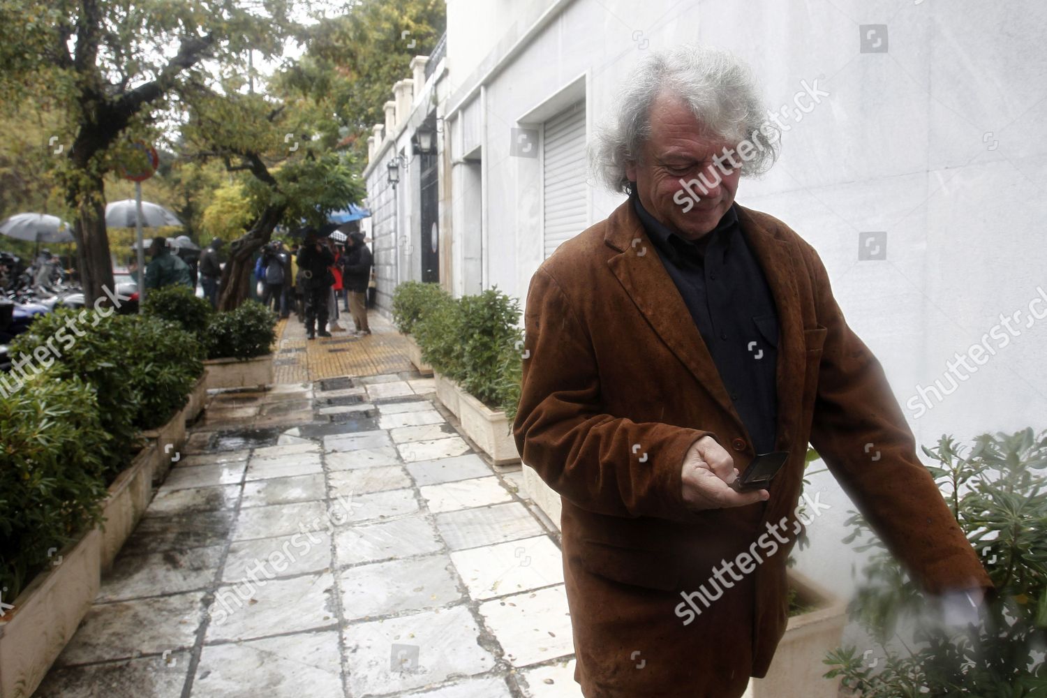 George Romanos Father Nikos Romanos Leaves Editorial Stock Photo ...