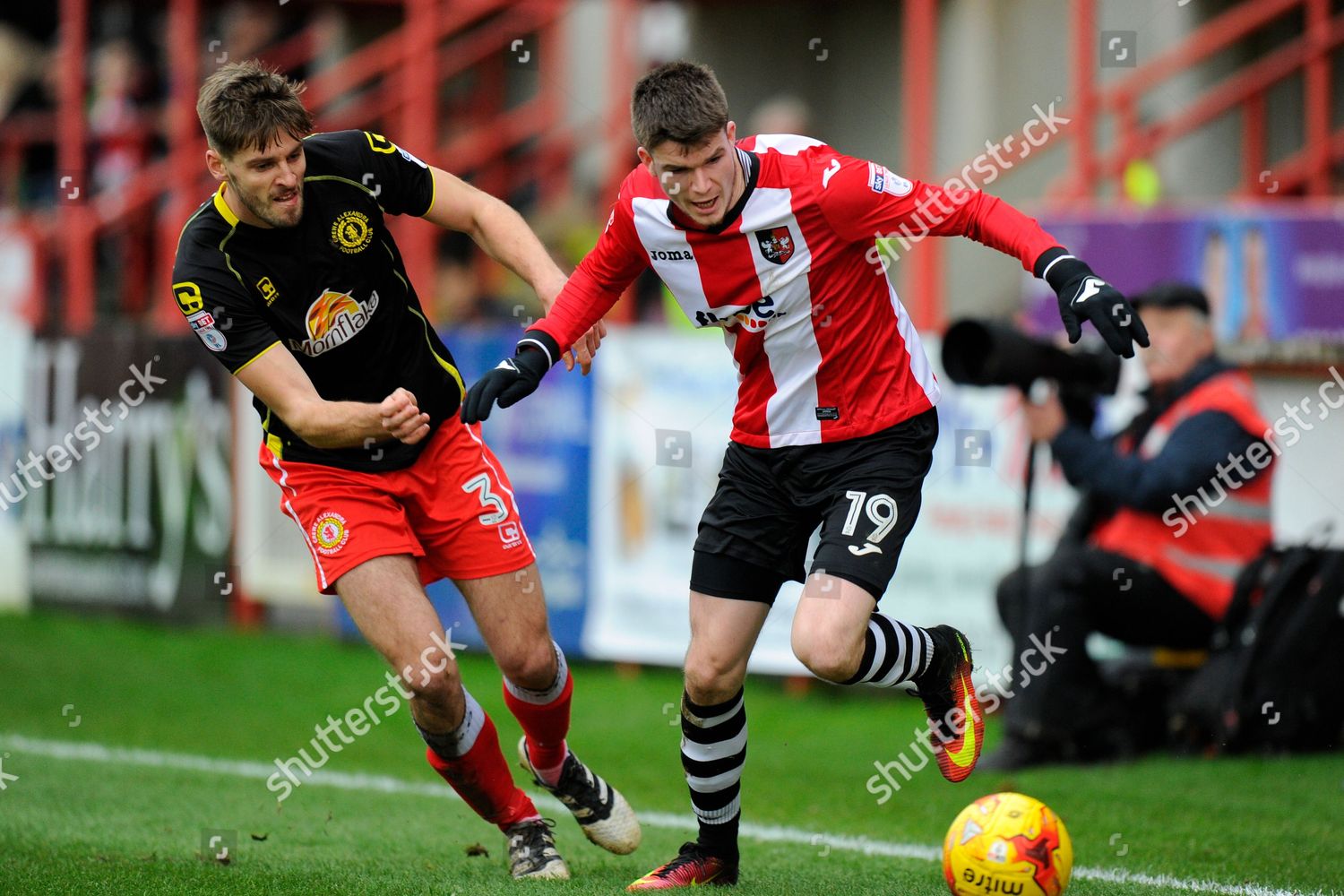 Liam Mcalinden 19 Exeter City On Editorial Stock Photo - Stock Image ...