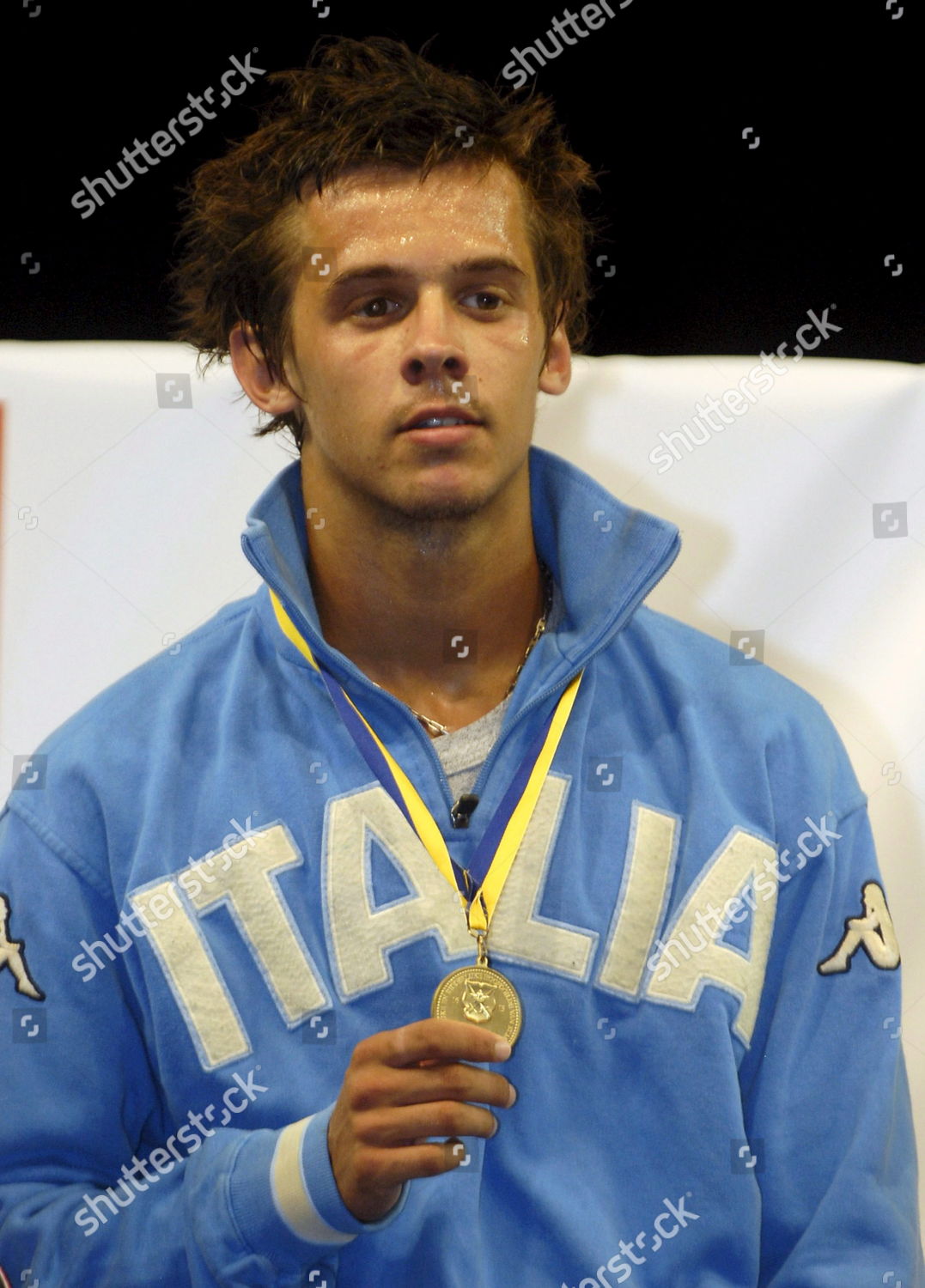Andrea Baldini Italy Celebrates On Podium Editorial Stock Photo - Stock ...