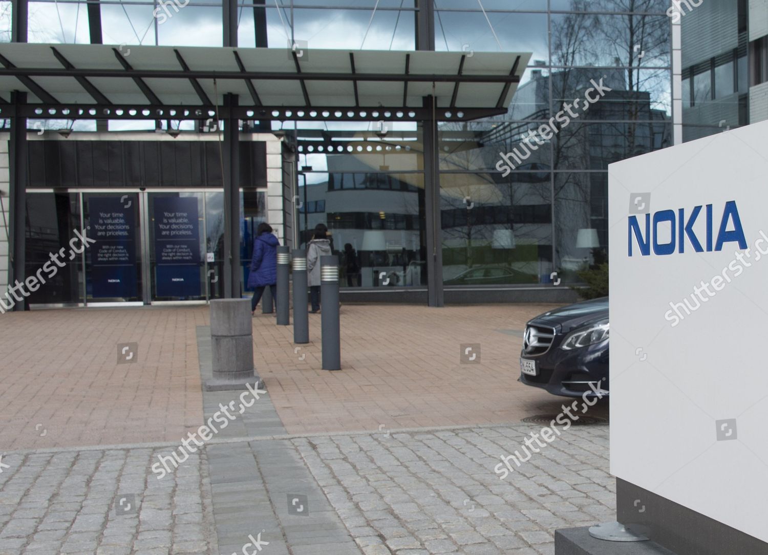 Nokia Logo Entrance Nokia Company Headquarters Editorial Stock Photo ...