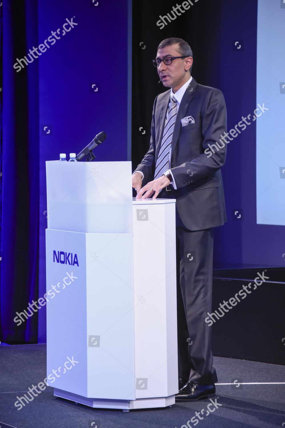 Nokias Ceo Rajeev Suri Addresses Media Editorial Stock Photo - Stock ...