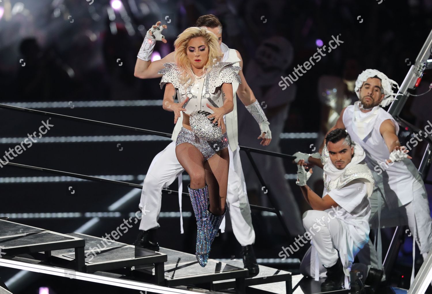 Superstar Performer Lady Gaga Performs During Editorial Stock Photo ...