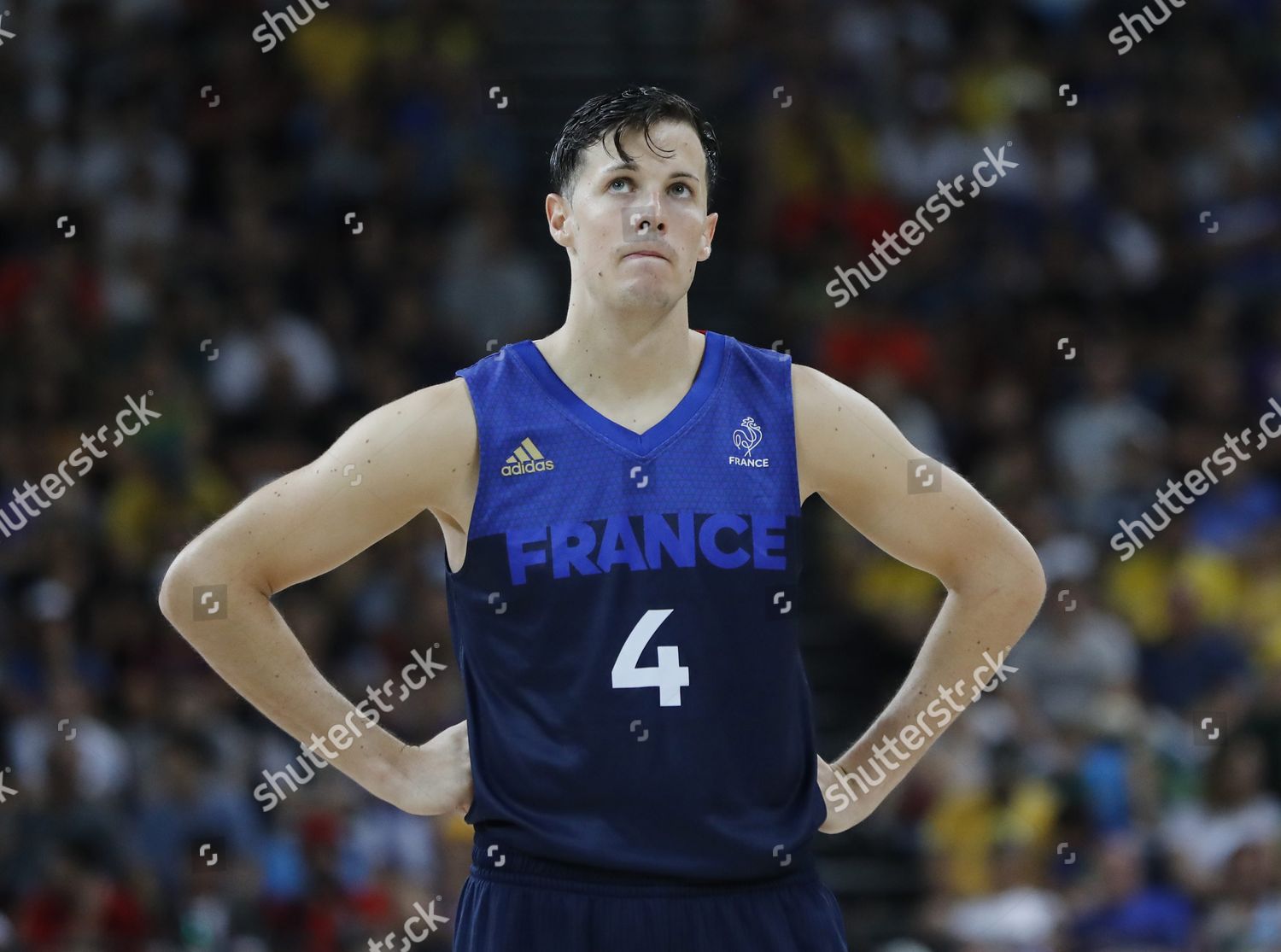 Thomas Heurtel France Reacts During Mens Editorial Stock Photo - Stock ...