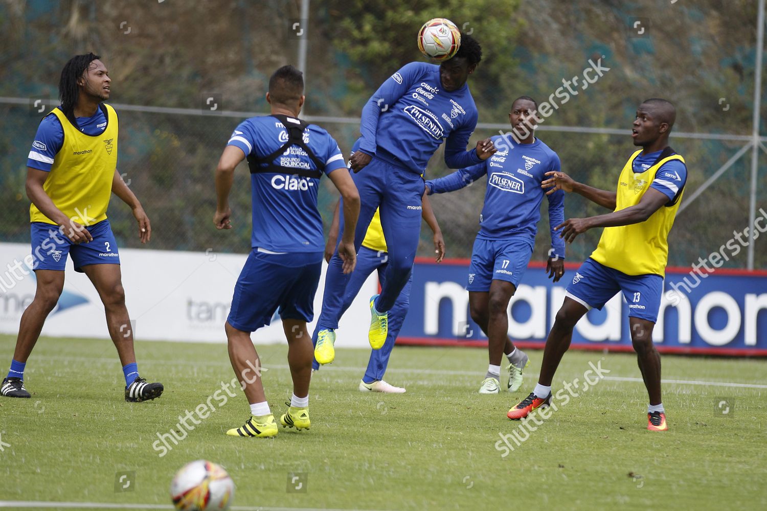 Ecuadorian National Soccer Team Players Enner Editorial Stock Photo ...