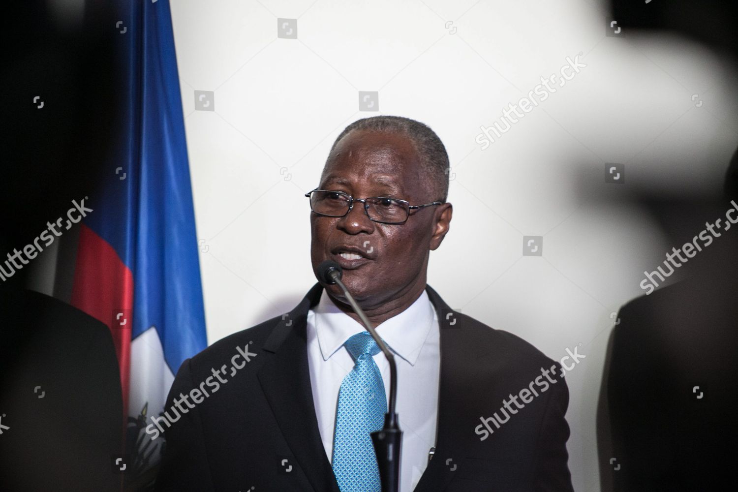 Interim President Haiti Jocelerme Privert Speaks Editorial Stock Photo ...