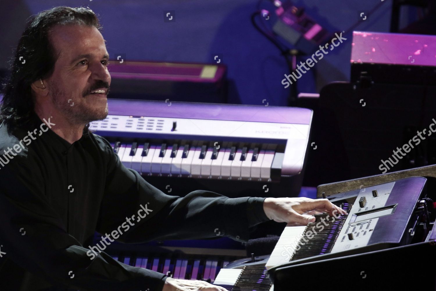 Greek Musician Yanni Performs During Concert Editorial Stock Photo ...