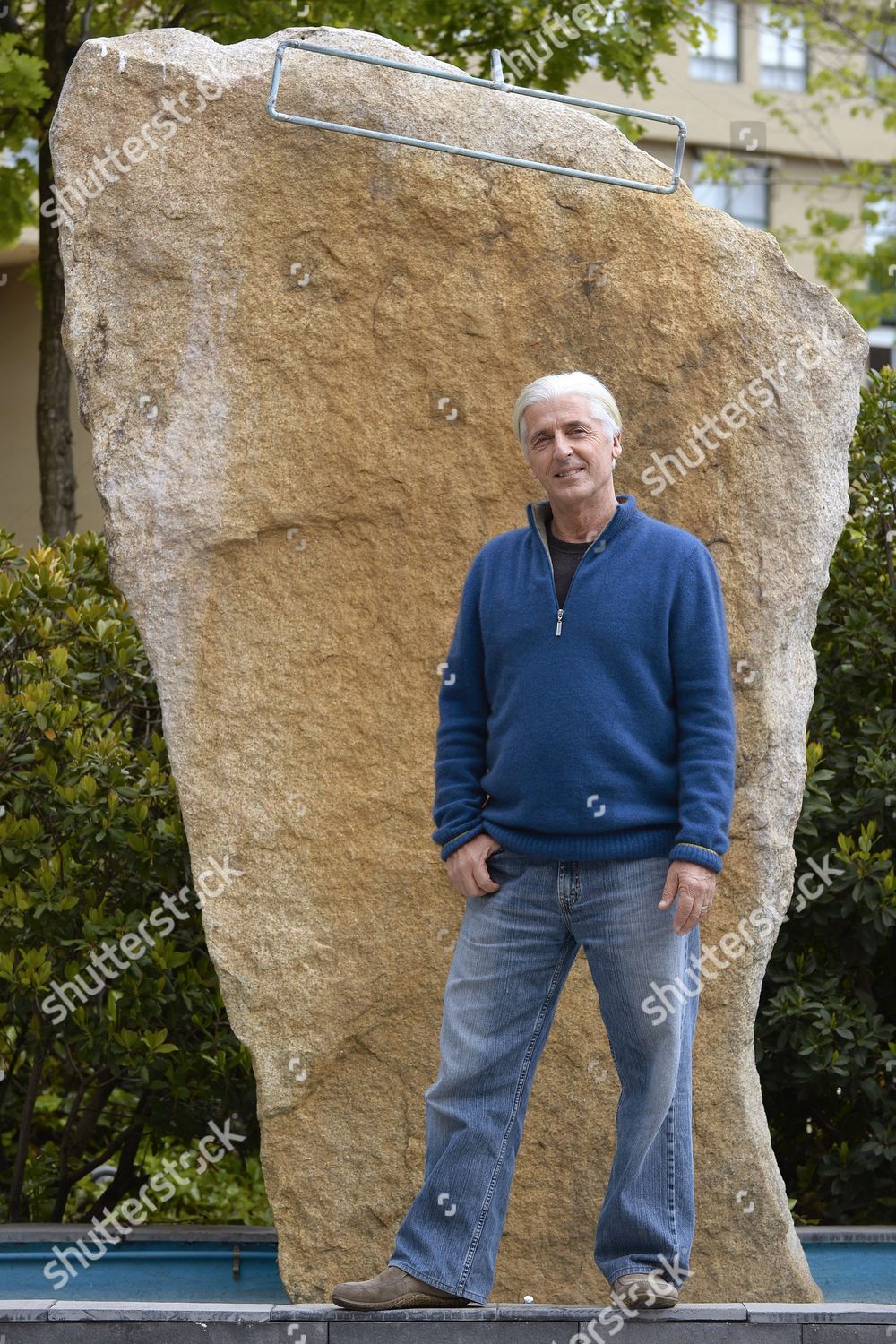 British Musician Terry Oldfield Poses Shortly Editorial Stock Photo ...
