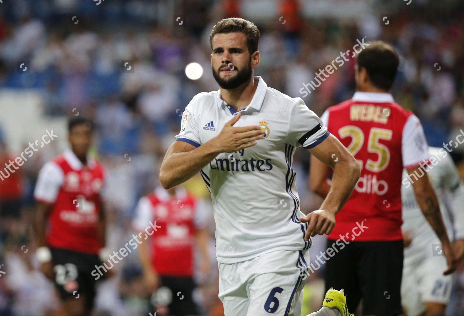 Real Defender Nacho Fernandez Celebrates Aftre Editorial Stock Photo ...