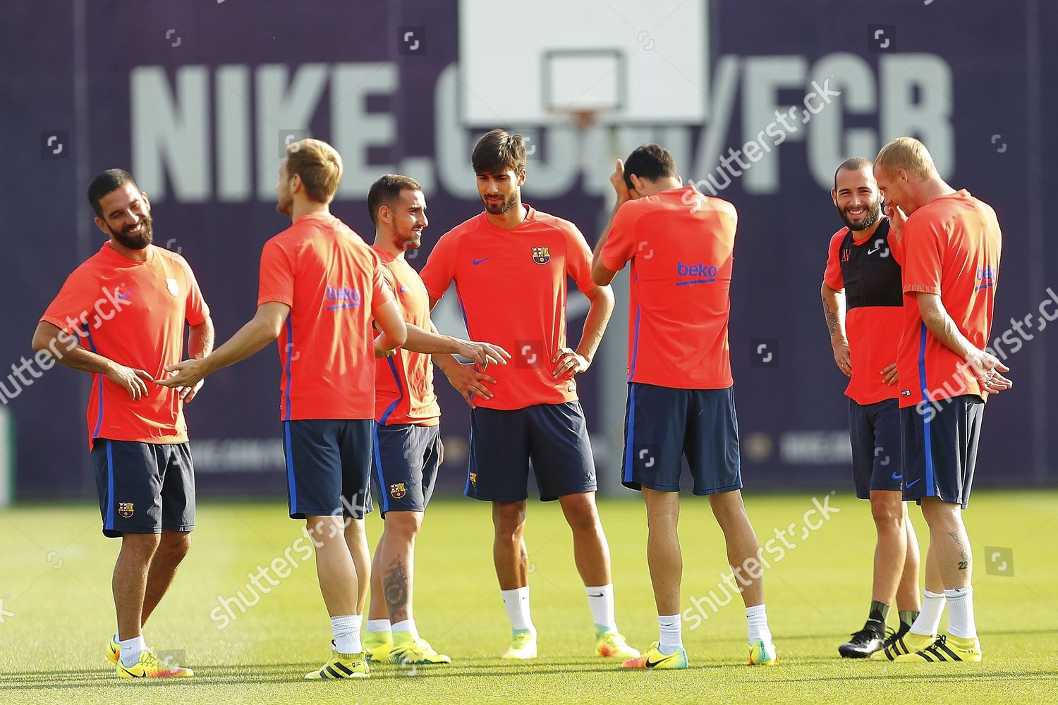 Fc Barcelona Players Lr Arda Turan Editorial Stock Photo - Stock Image ...