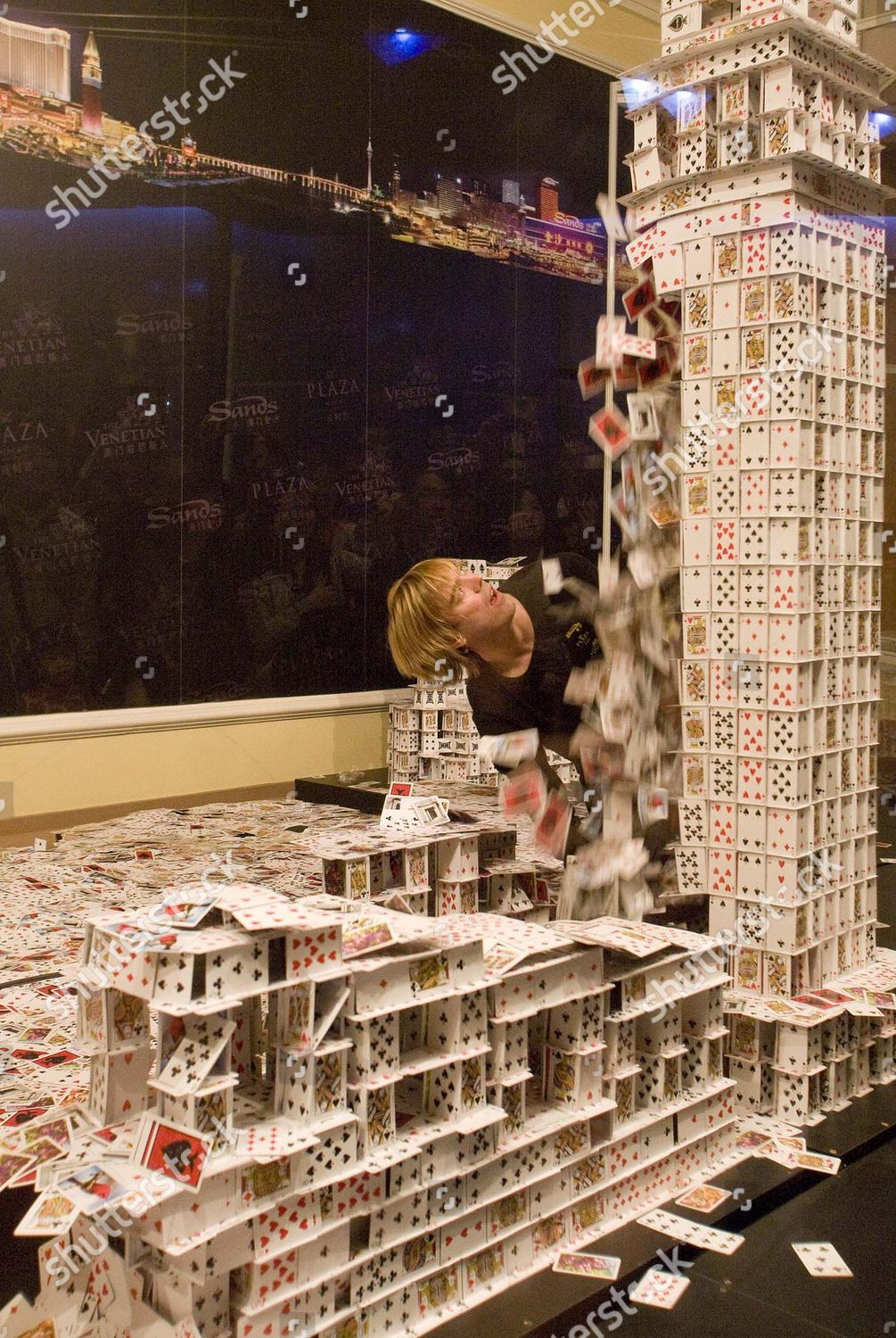 Us Guinness World Record Cardstacker Bryan Editorial Stock Photo ...