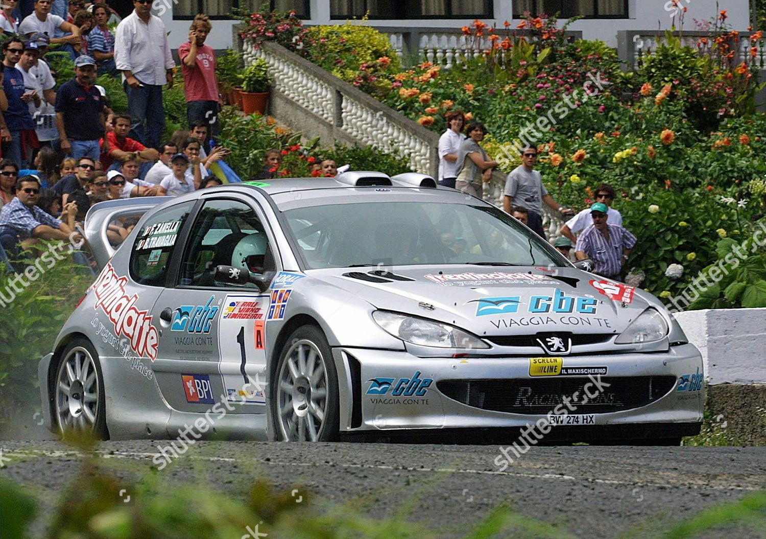Italian Rally Drivers Renato Travaglia Flavio Editorial Stock Photo ...