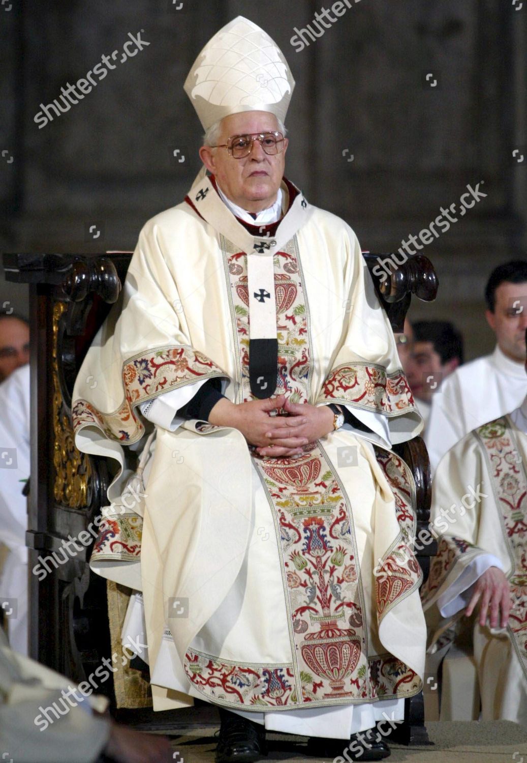 Portuguese Cardinal D Jose Policarpo During Editorial Stock Photo ...