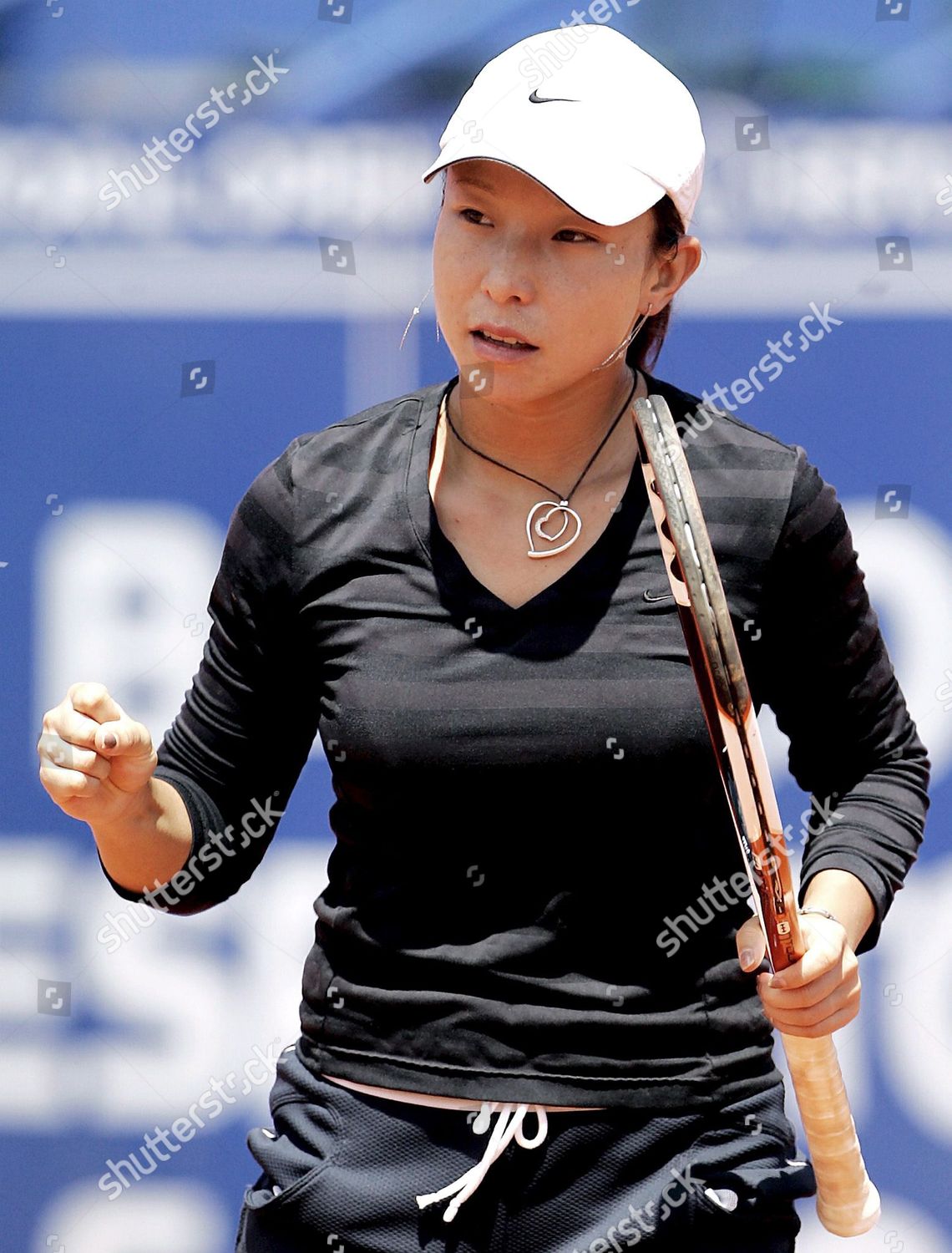 Chinese Tennis Player Jie Zheng During Editorial Stock Photo - Stock ...