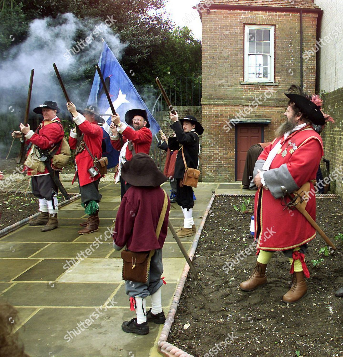 Wimborne Town Militia Firing Shots Previous Editorial Stock Photo ...