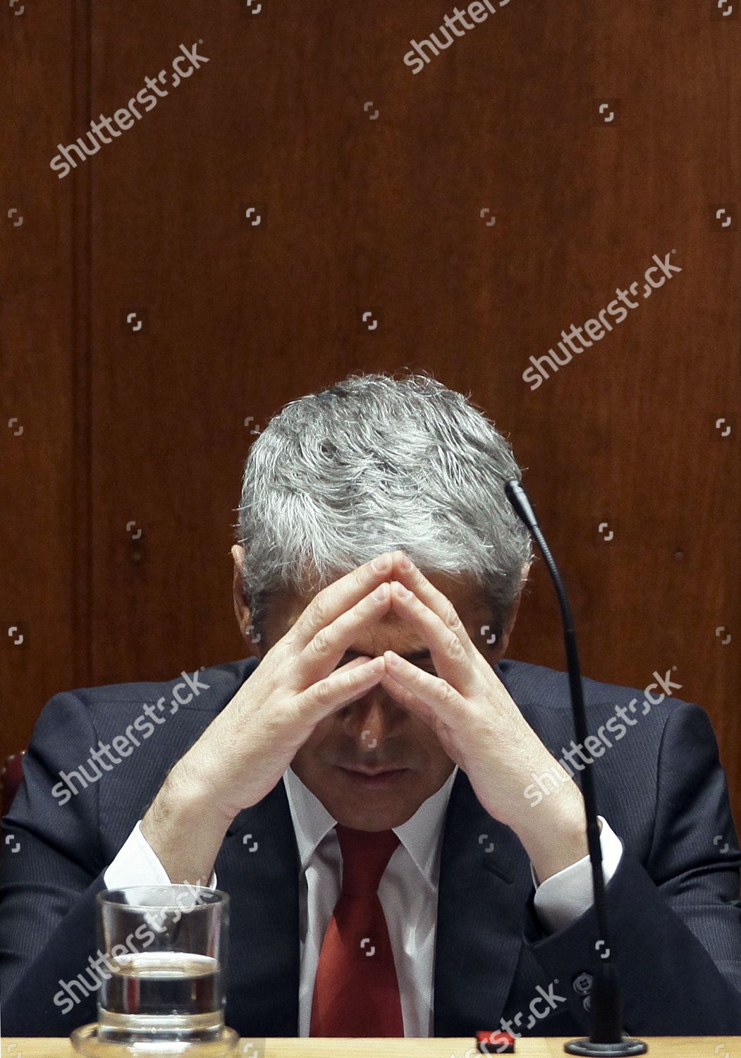 Portuguese Prime Minister Jose Socrates Seen Editorial Stock Photo ...