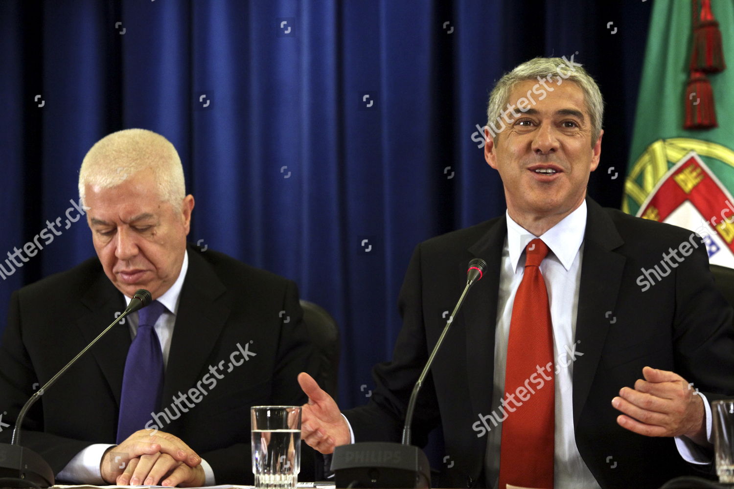 Prime Minister Jose Socrates R Accompanied Editorial Stock Photo ...